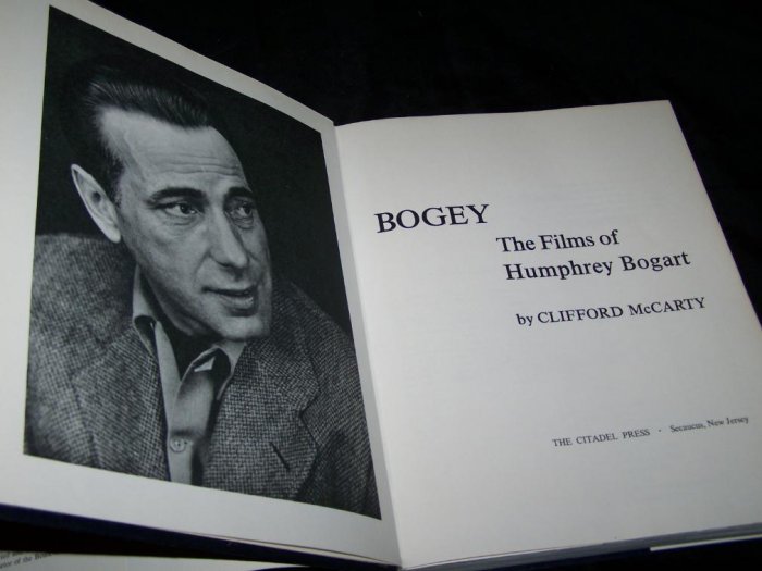 BOGEY FILMS HUMPHREY BOGART Clifford McCarty HC/DJ Book