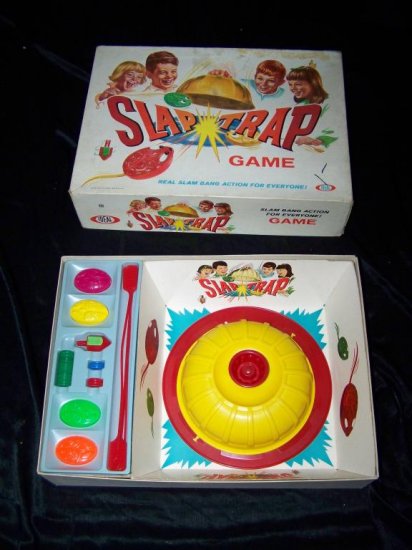 Vintage 1967 SLAP TRAP Pounce IDEAL Action Board Game
