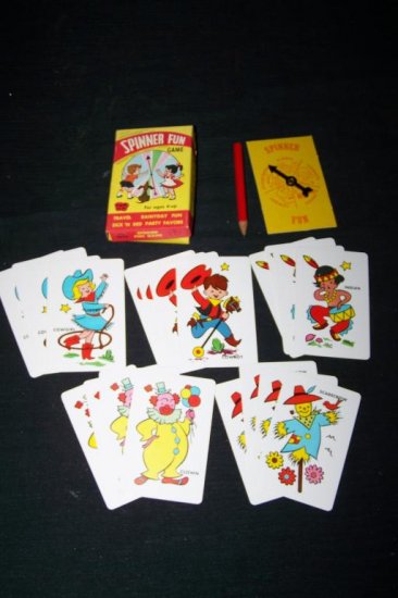 Vintage 1960s SPINNER FUN Card Game Warren Built-Rite