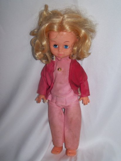 Vintage 1960s Blonde Girl Vinyl 11" Doll Hong Kong