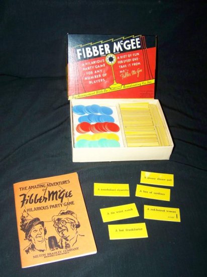 Vintage 1936 FIBBER MCGEE Radio Game Milton Bradley