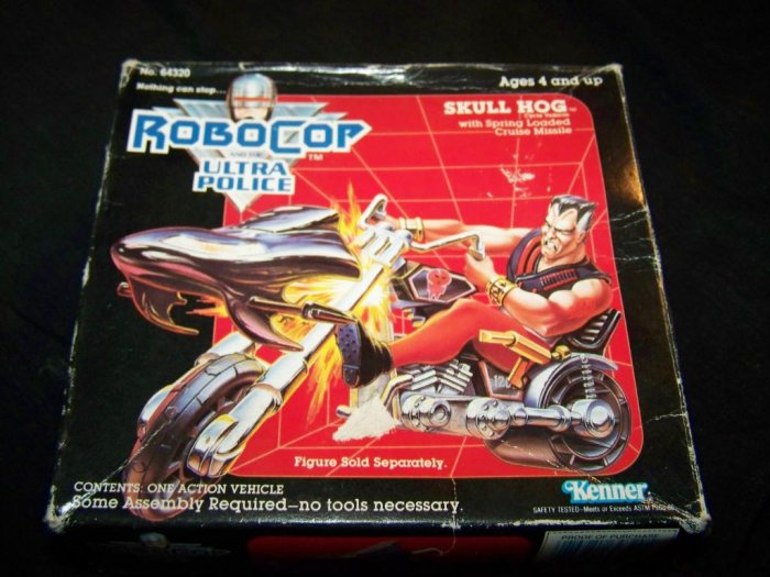 Vintage Robocop Skull Hog Motorcycle Action Figure Toy
