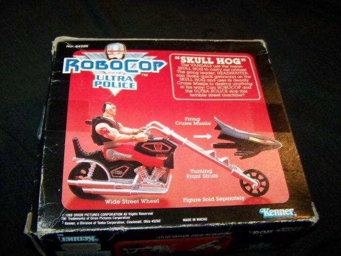 Vintage Robocop Skull Hog Motorcycle Action Figure Toy