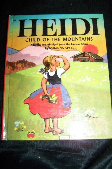 Vintage 1950 Heidi Child of the Mountains Wonder Book