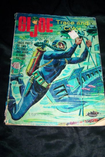 Vintage G.I GI JOE Trace & Color Whitman Coloring Book