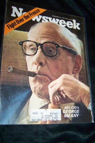 Vintage NEWSWEEK Magazine Sept 6 1971 AFL GEORGE MEANY