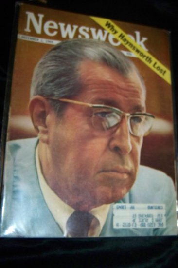 Vintage NEWSWEEK Magazine Dec 1 1969 CLEMENT HAYNSWORTH