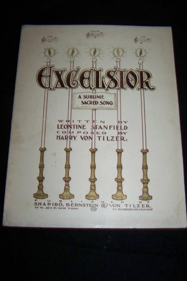 Antique 1900 EXCELSIOR Shapiro Bernstein Sheet Music