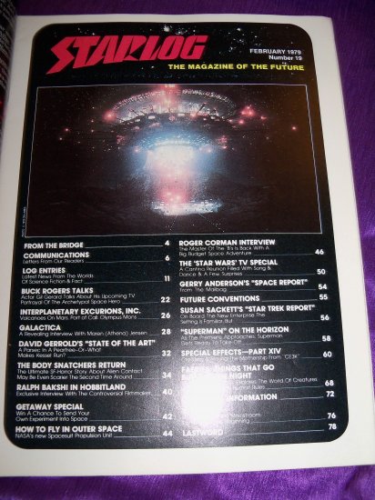 Vintage STARLOG Magazine February 1979 #19 Star Wars TV, Ralph Bakshi ...