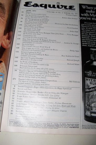 Vintage ESQUIRE Magazine June 1975 Mojave Truman Capote