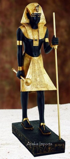 GRANT 4' LIFE SIZE EGYPTIAN GUARDIAN STATUE-EGYPT (5864)