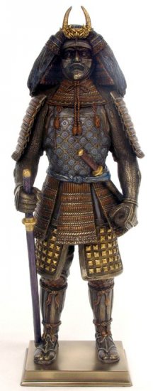 TAKEDA SHINGEN-JAPANESE SAMURAI-FIGURINE-STATUE (6762)