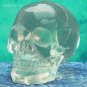 TRANSLUCENT.CLEAR HUMAN CRYSTAL SKULL STATUE (5172S)