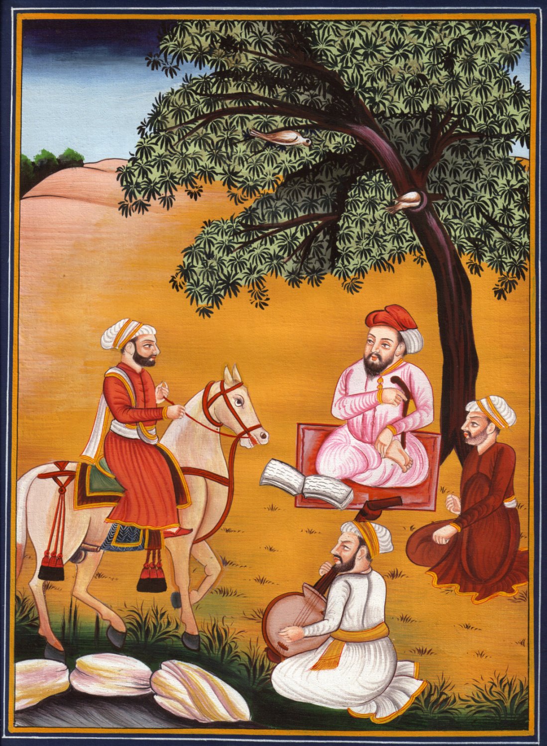 Sikh Guru Har Rai Painting Handmade Sikhism Seventh Guru Religious ...