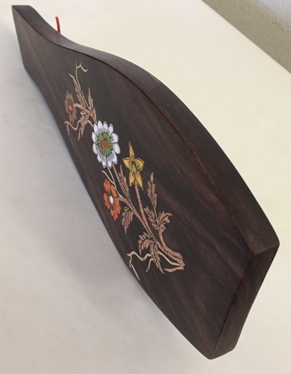 Mysore Floral Inlay Art Handmade Indian Miniature Rosewood Wall Hanging ...