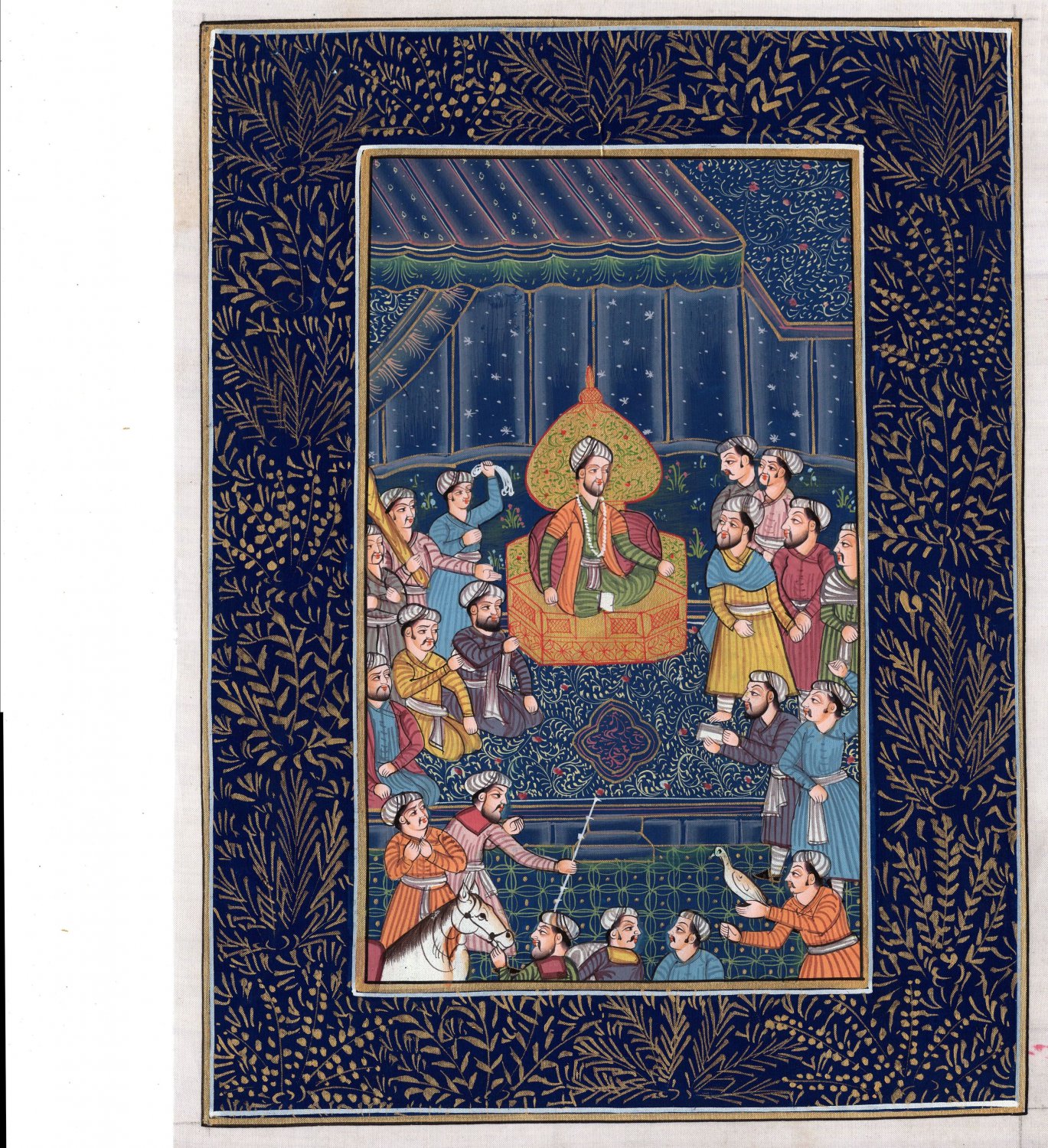 Mughal Miniature Art Rare Handmade Emperor Babur Moghul Indian History ...