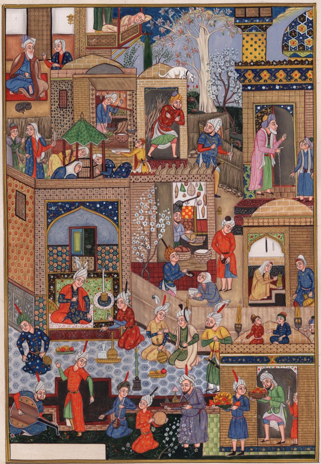 Indo Persian Miniature Art Handmade Mir Sayyid Ali Ethnic Safavid Decor ...