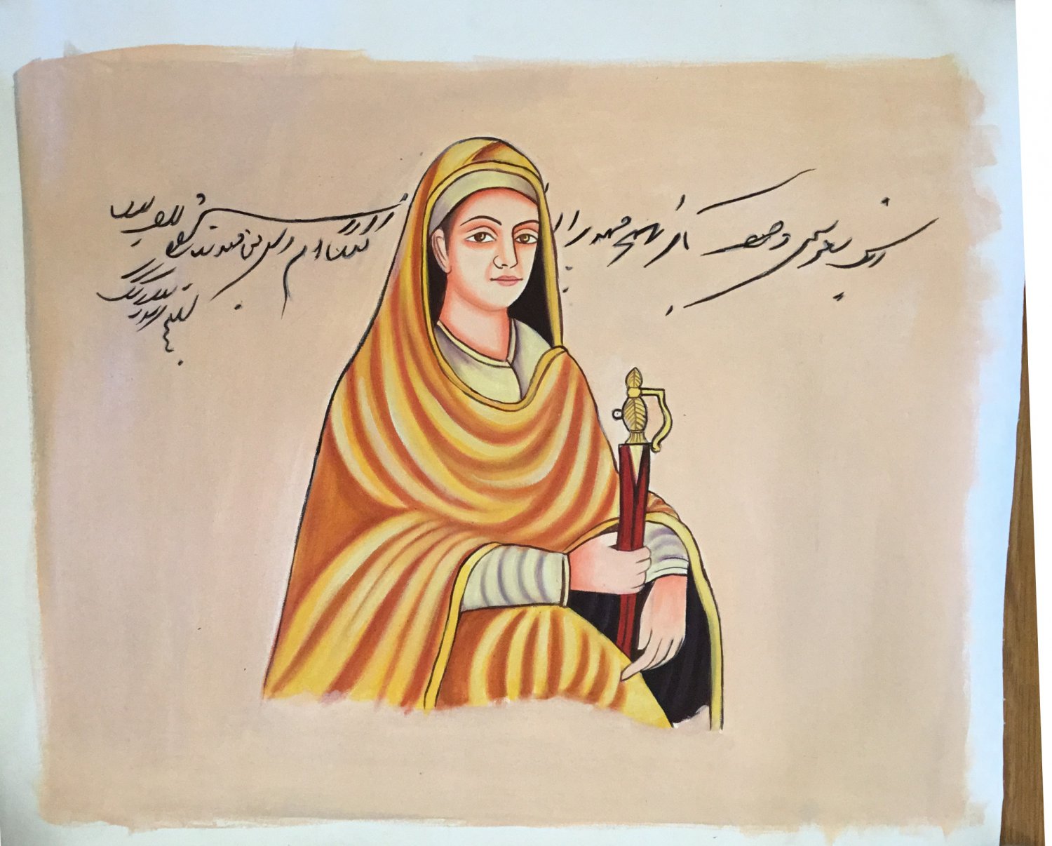 Mata Sundari Sikh Handmade Painting Sikhism Punjab History Oil Canvas ...