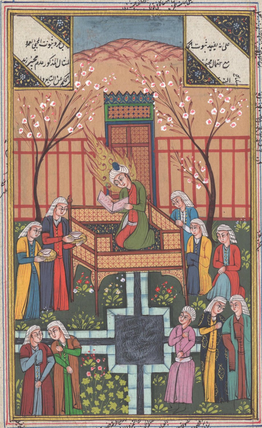 Rare Islamic Handmade Folk Painting Persian Illuminated Manuscript ...