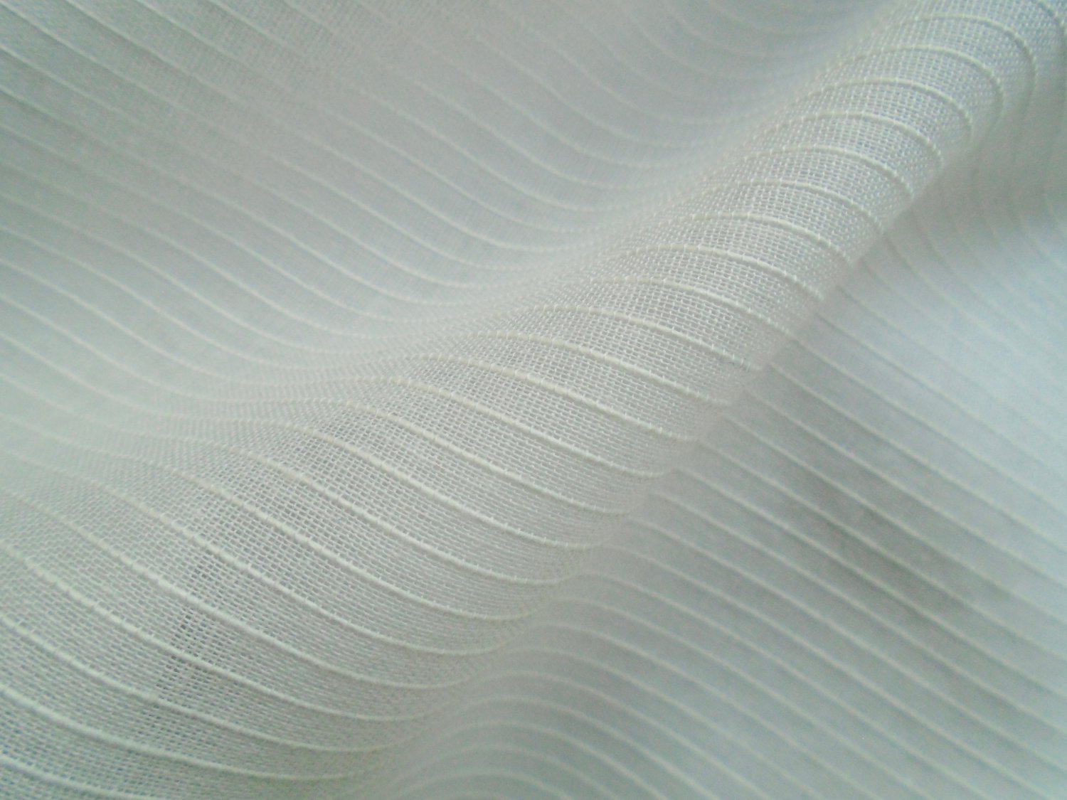 Vintage White Dimity Fabric Doll Clothes 29" L x 44" W Semi-Sheer