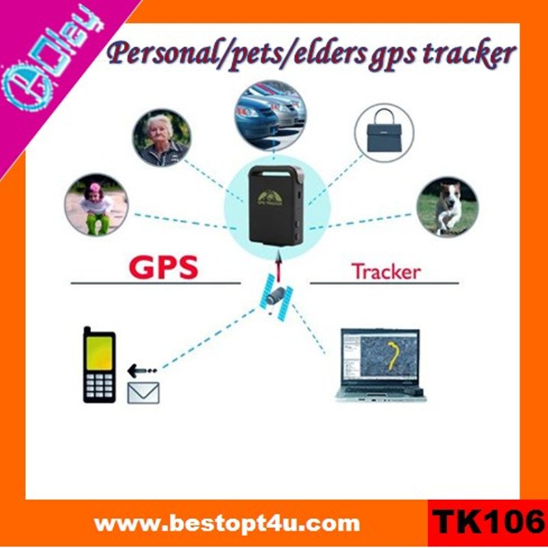 hot low cost mini chip gps tracker for persons and pets (TK106)