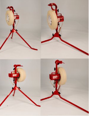 First Pitch Baseline Baseball/Softball Pitching Machine Combo