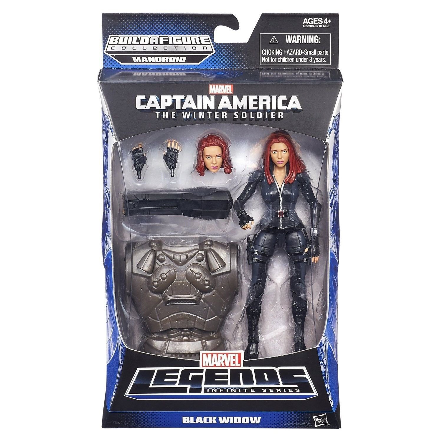 MARVEL LEGENDS CAPTAIN AMERICA INFINITE SERIES 2 BLACK WIDOW 6 INCH ...