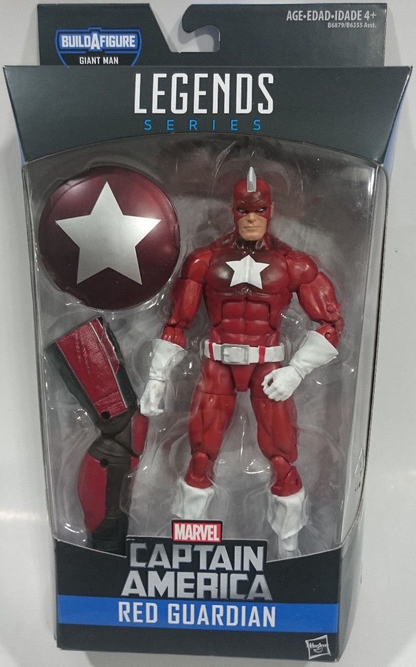 MARVEL LEGENDS CAPTAIN AMERICA SERIES RED GUARDIAN ACTION FIGURE GIANT ...