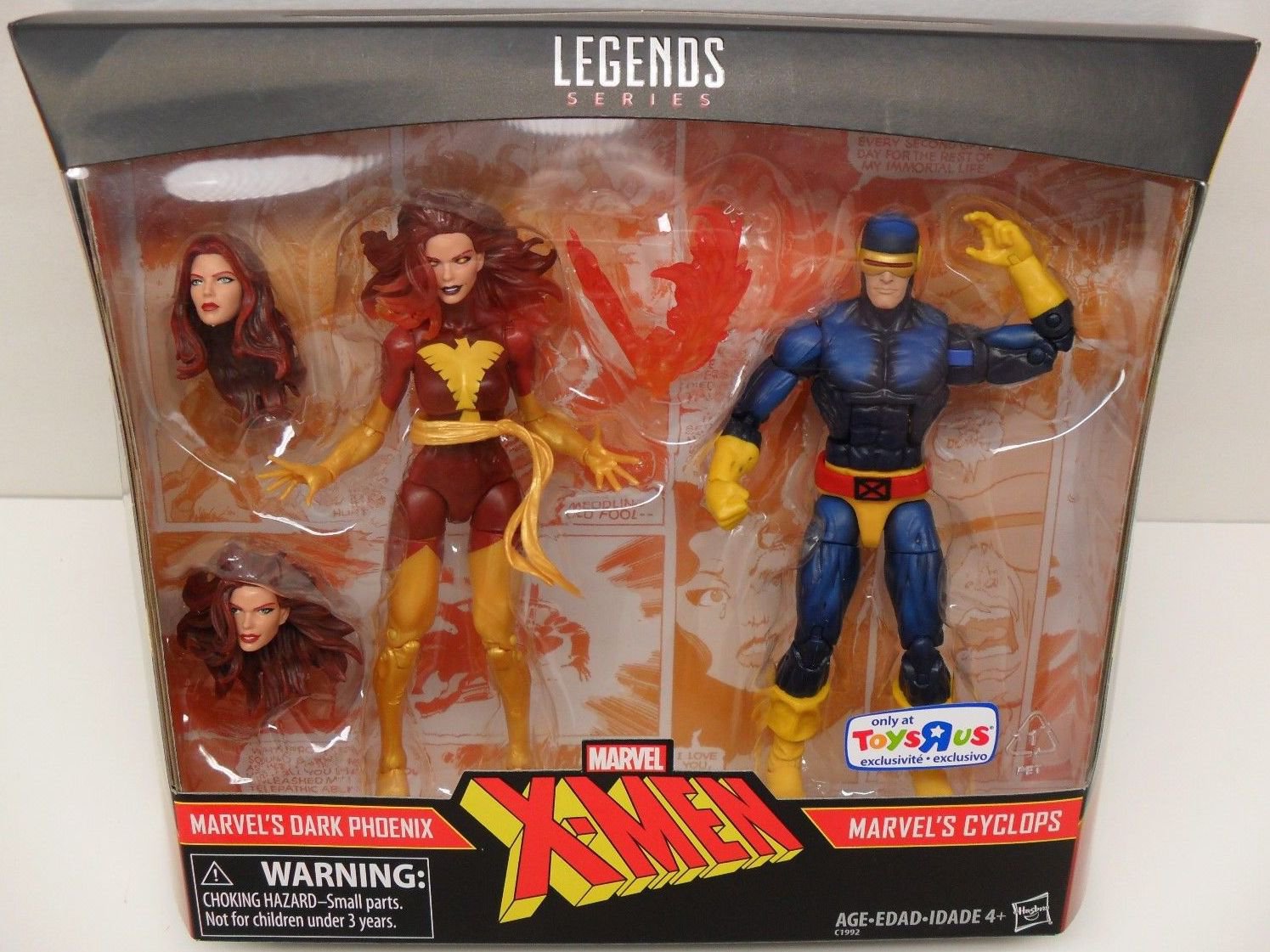 MARVEL LEGENDS X-MEN CYCLOPS & DARK PHOENIX ACTION FIGURE 2-PACK TOYS-R ...