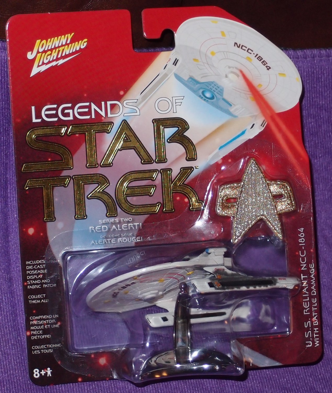 JOHNNY LIGHTNING LEGENDS OF STAR TREK USS RELIANT NCC-1864 BATTLE ...