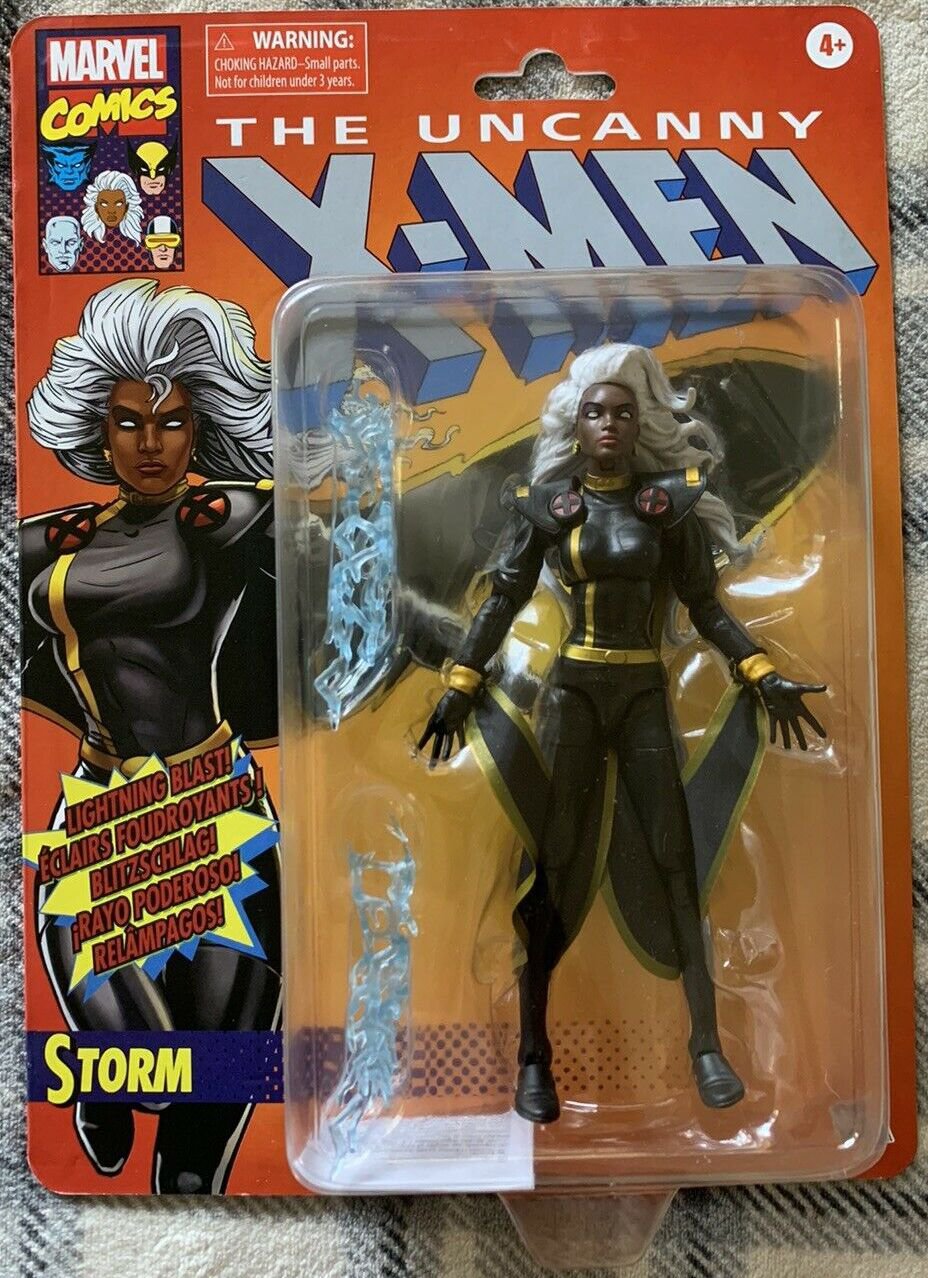 MARVEL LEGENDS SERIES STORM ACTION FIGURE VINTAGE WAVE RETRO CARD ...