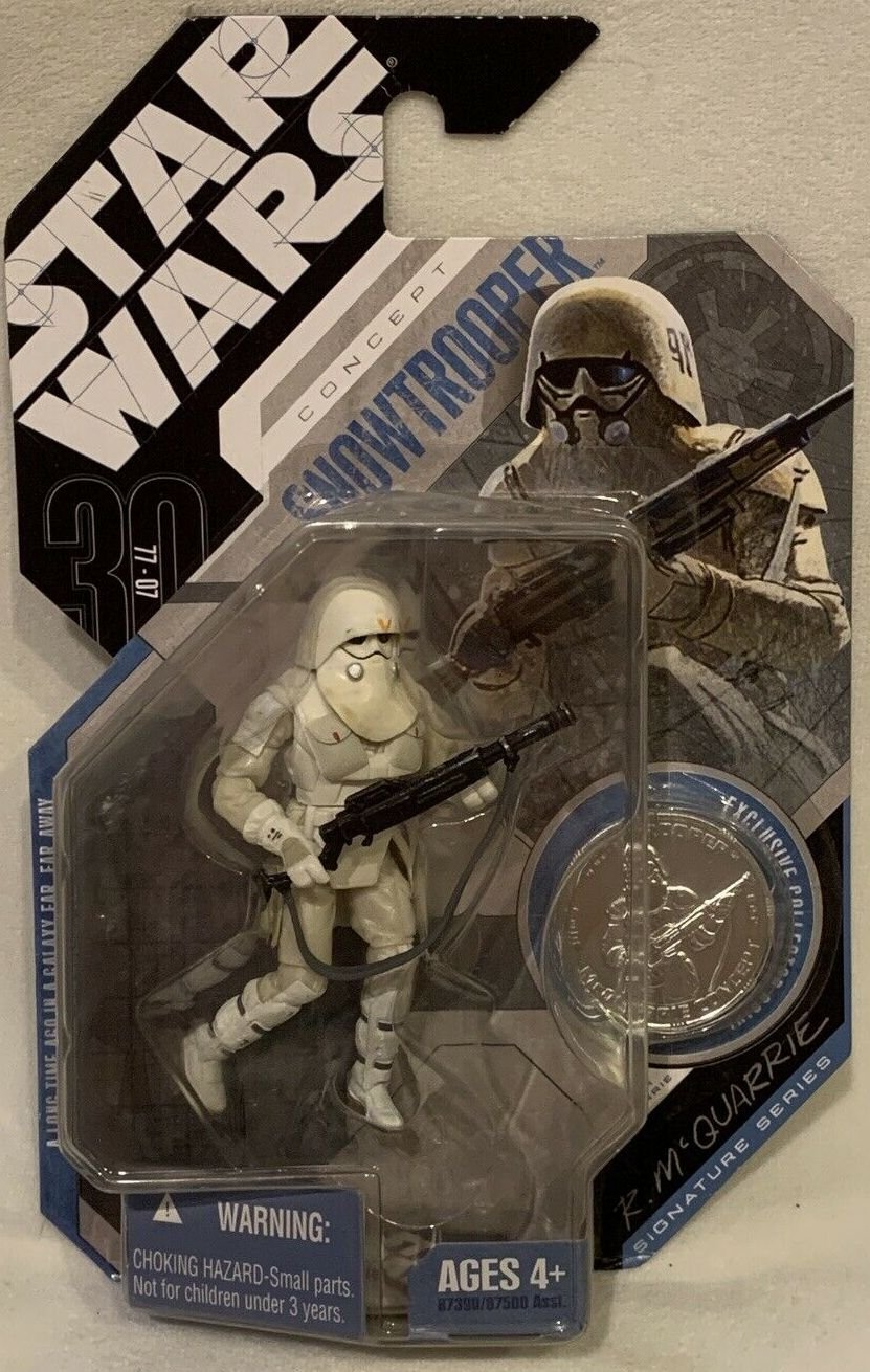 STAR WARS SAGA COLLECTION CONCEPT SNOWTROOPER ACTION FIGURE MCQUARRIE ...