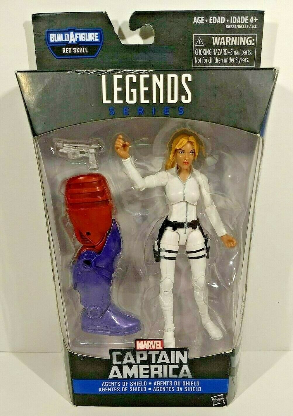 MARVEL LEGENDS CAPTAIN AMERICA SERIES SHARON CARTER ACTION FIGURE RED ...