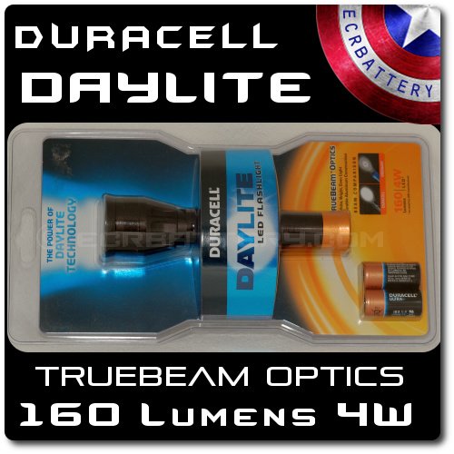 Duracell DayLite LED Flashlight 160 Lumens 2xCR123A