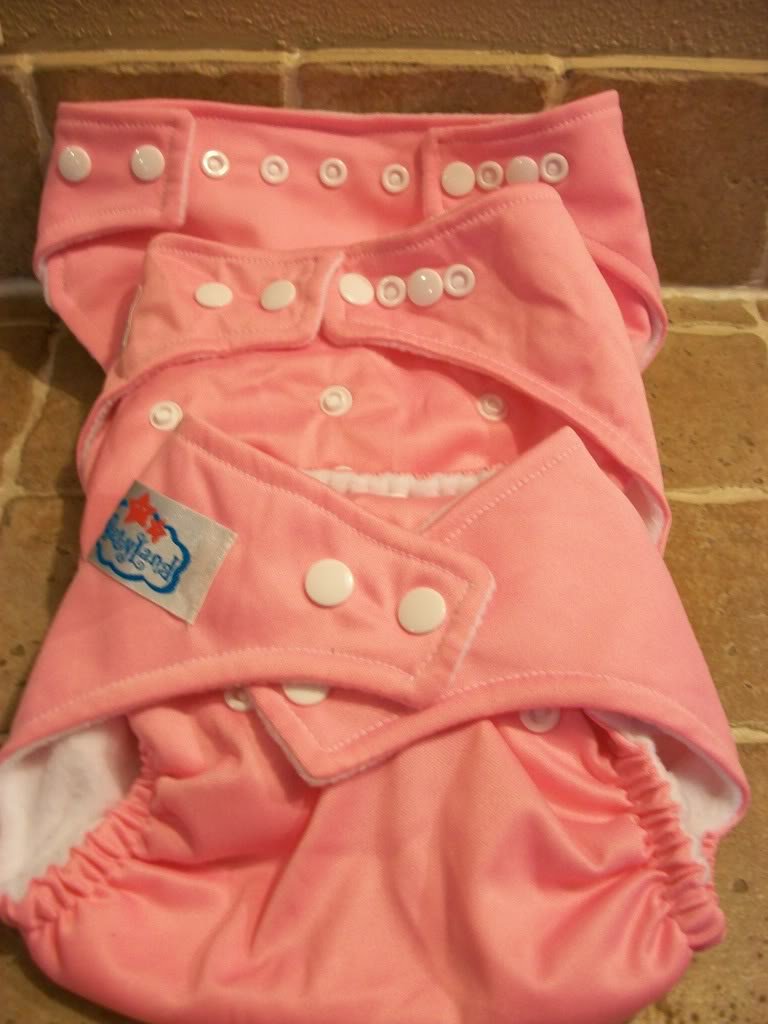 5~ Purple Babyland ~Nappies W/ Inserts ~Cloth Diapers