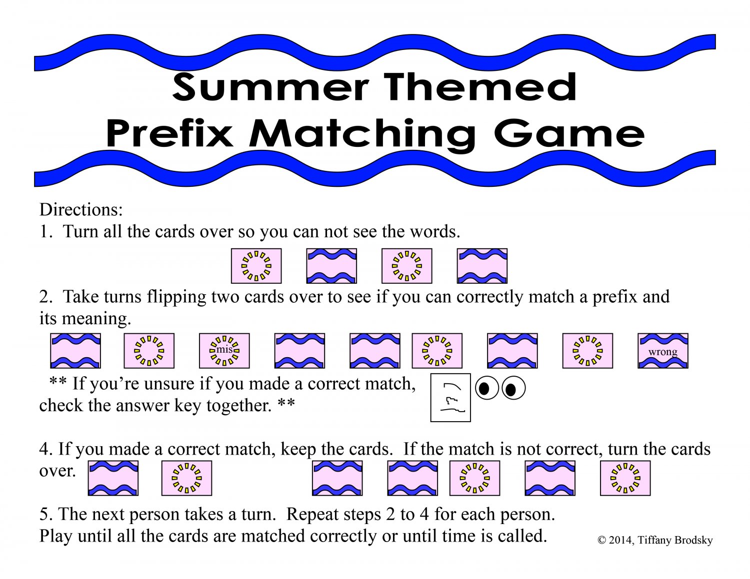 Prefix Matching Game of Prefixes and Meanings PDF