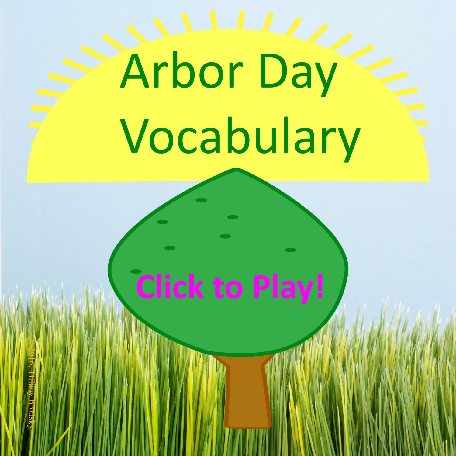 Arbor Day Vocabulary Game PDF