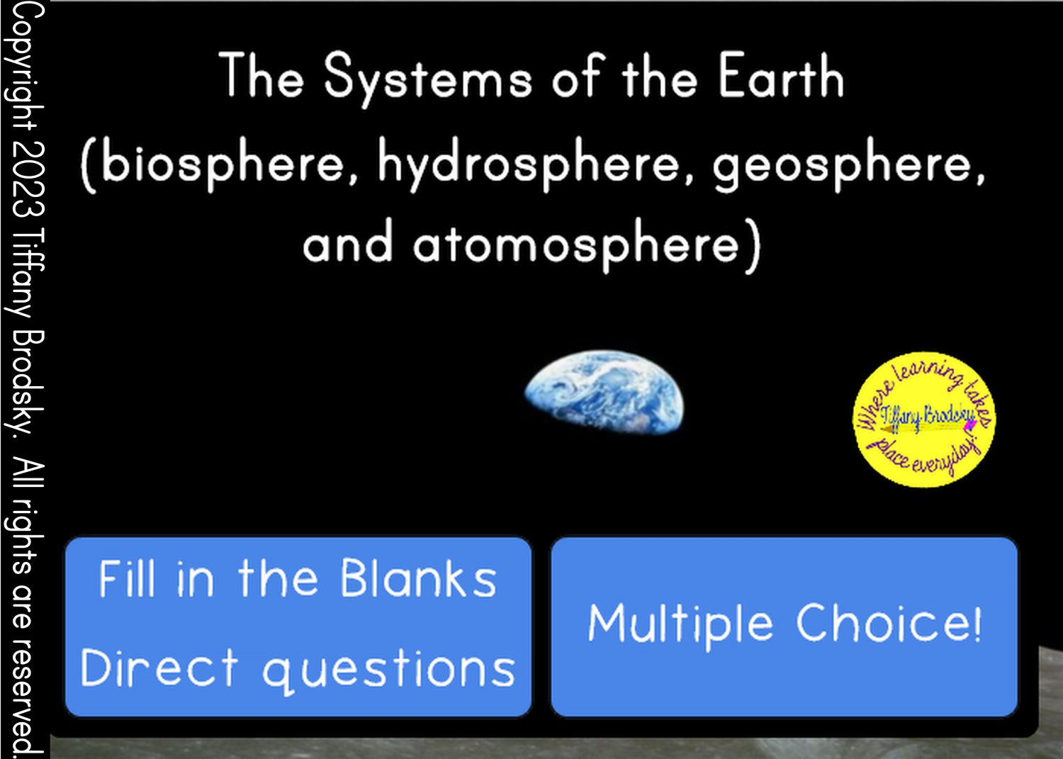 Earth's Systems No Prep Game (PDF)