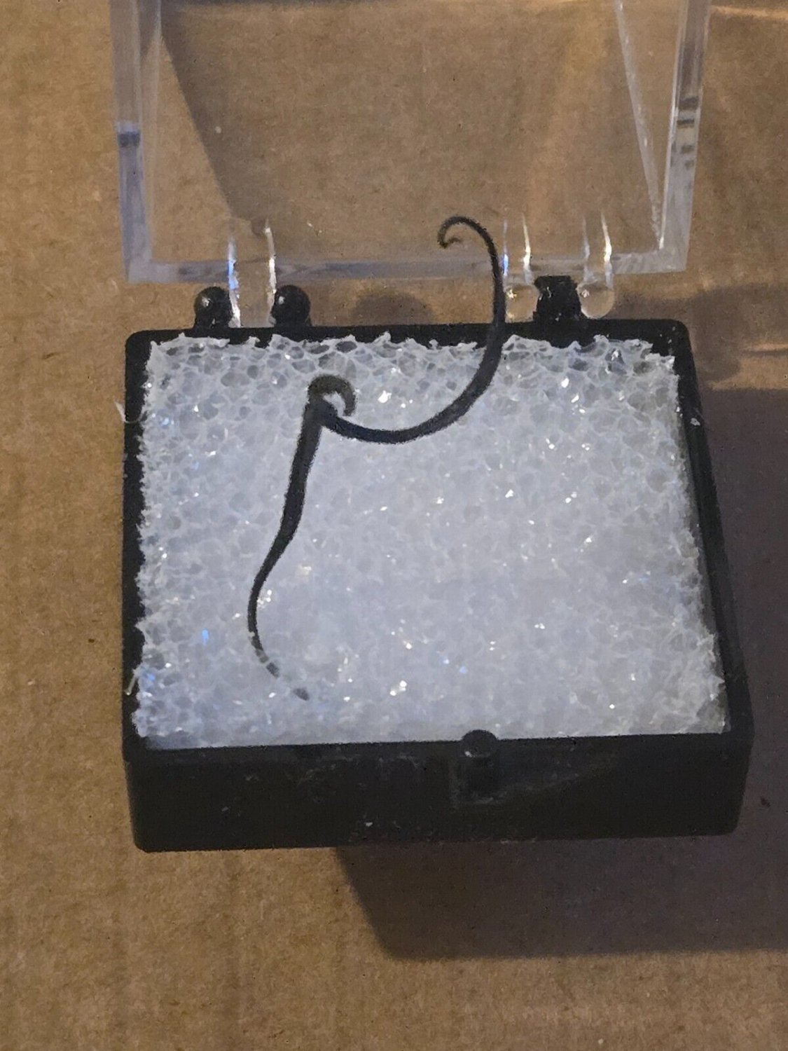 Beautiful Native Silver Curly Wire Thumbnail specimen