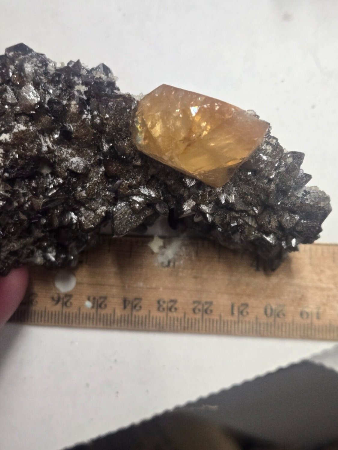 Beautiful Calcite on Sphalerite Specimen