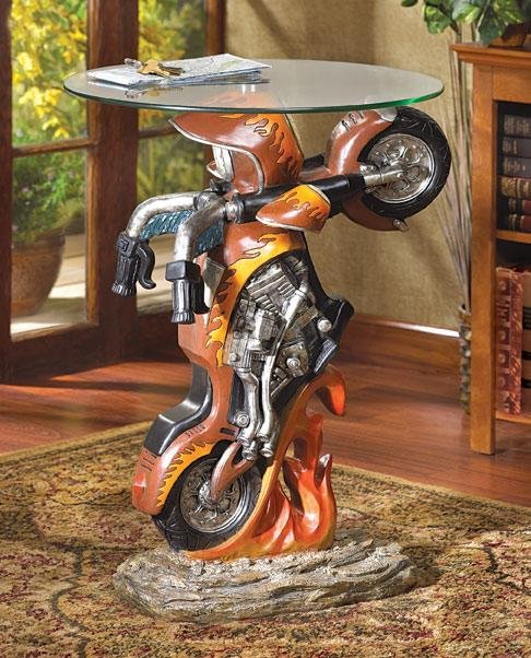 Motorcycle Accent Table