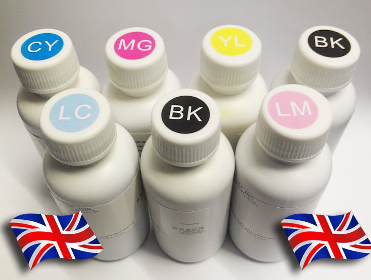 Sublimation Ink, 6 Colors for all Epson printers (choose 100ml from all ...