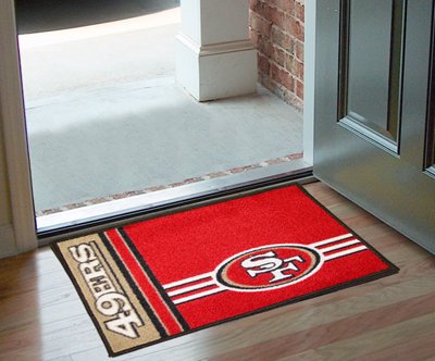 San Francisco 49ers Uniform Inspired Rug Mat