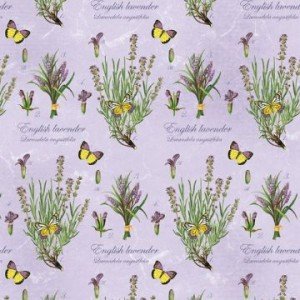Botanical Lavender Flowers Wrapping Paper Gift Wrap x 5