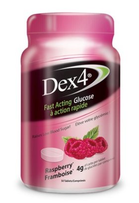 2 X Dex4 Glucose 4g Fast Acting Carbs Sugar Supplement Raspberry - 50 ...