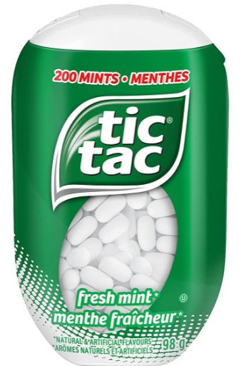 (Pack of 12) Tic Tac Fresh Mint Flavoured Mints Candy - 200 Mints/ 98 ...