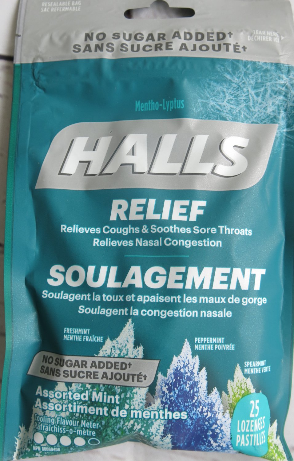 10 X Halls Mentho-Lyptus Assorted Mint Sugar Free Sore Throat Lozenges ...