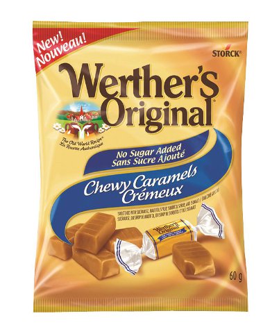 (Pack of 10) Storck Werther's Original No Sugar Added Chewy Caramel ...