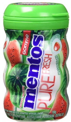 (Pack of 6) Mentos Pure Fresh Sugar Free Watermelon Chewing Gum With ...