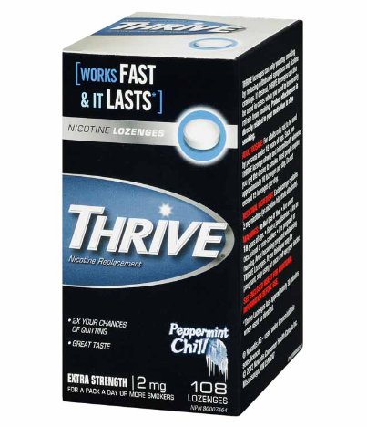 2 X Thrive Lozenges 2mg Extra Strength Nicotine Replacement Peppermint ...